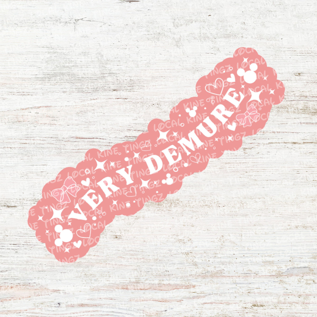 *PRE-SALE* VERY DEMURE | STICKER – Local Kine Tingz